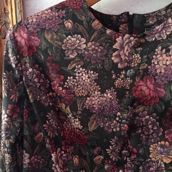 Vintage | Tops | Vintage Top Floral Pinup Retro Tunic Rockabilly | Poshmark